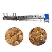 China Fully Automated Stainless Steel Lard Fryer Production Line With 2500 X 800 X 1300mm for sale