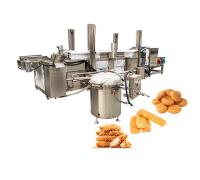 China Automatic Discharge Frying Production Line for Fried Chicken and Frozen French Fries for sale
