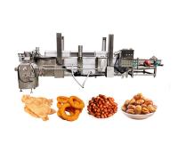 China Automatic Discharge Frying Production Line for Fried Chicken and Frozen French Fries for sale