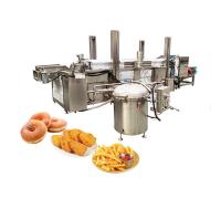 China Food Beverage Shops Must-Have Continuous Fryer for French Fries Plantain Chips and More for sale
