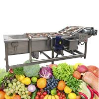 China 1500kg/H Food Beverage Shops Industrial Vegetable Washing Machine For Date Lemon Olive Nutmeg for sale