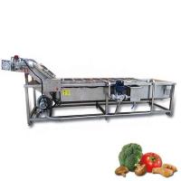 China 9.4kw Lavadora de Frutas y Verduras con Burbujas de Aire Limpieza de Brócoli y Berenjena for sale