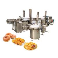 China 120kw 304 Stainless Steel French Fries Fried Chicken Fish Processing Line Electrical Water-oil Deep Fryer for sale
