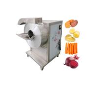 China 110 KG Sus304 Root Vegetable Carrot Potato Turnip Strip Cutting Machine Potato Slicing Machine for sale