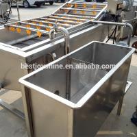 China Tomato Washing Machine With Water Filtration System 304 Stainelss Steel Material for sale