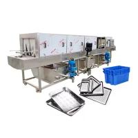 China Bread Plastic Crate Washing Machine Plastic Basket Washing And Drying Machine Industrial for sale