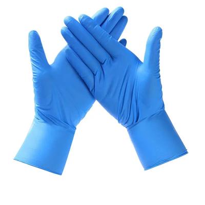 China Shelf Life 3 Years Disposable Nitrile Glove X Large Textured Surface Chemical Resistant Protective Gloves for sale
