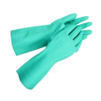 China Green Nitrile Glove Textured Fingertips Chemotherapy Tested for and Long-Lasting for sale