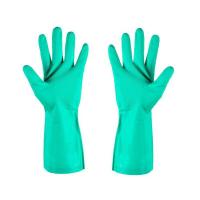 China Chemotherapy Tested Green Nitrile Glove Ambidextrous and Comfortable for sale