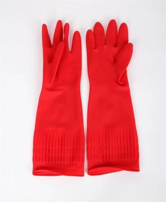 China Chemical Resistant Extra Long Cleaning Gloves Designed for Bathroom Cleaning Easy To Clean and Durable Protective Gloves for sale