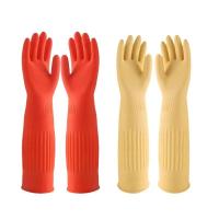 China High Flexibility Flock Lined LATEX Gloves for Industrial Work in Wet Environments for sale