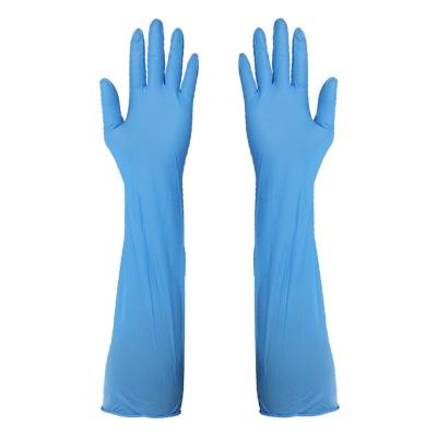 China Flexible Medium Disposable Nitrile Glove 16 Inches Long Protective Gloves Suitable for Medical Industrial and Laboratory for sale