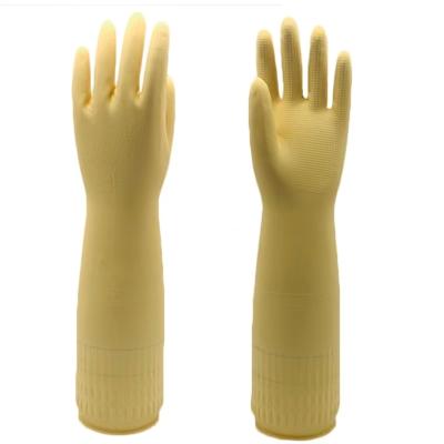 China Chemical Resistance Extra Long Cuff Latex Gloves Oem Yes Industrial Gloves Offering Maximum Protection Against Chemicals for sale