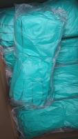 China Ambidextrous Nitrile Glove of Green Offering Textured Fingertips Protection for Medical Industrial and Laboratory Tasks for sale