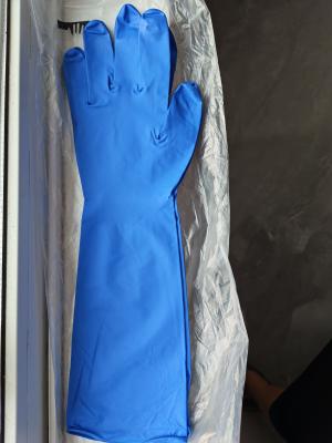 China Eco-friendly Disposable Nitrile Glove 16inches OEM Customizable Industrial Food Processing Protective Gloves for sale