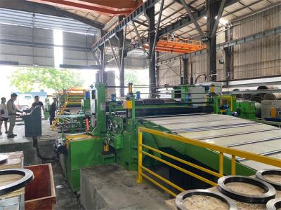 China High Accuracy Metal Sheet Slitting Line With Fast Change Twin Slitters for sale