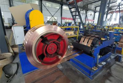 China CR Copper Brass coil sheet Slitting Line Machine after cold rolling 0.2 -2.0 X 600 for sale