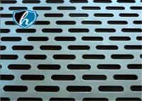 China Oblong Hole Perforated Metal  Mesh for sale
