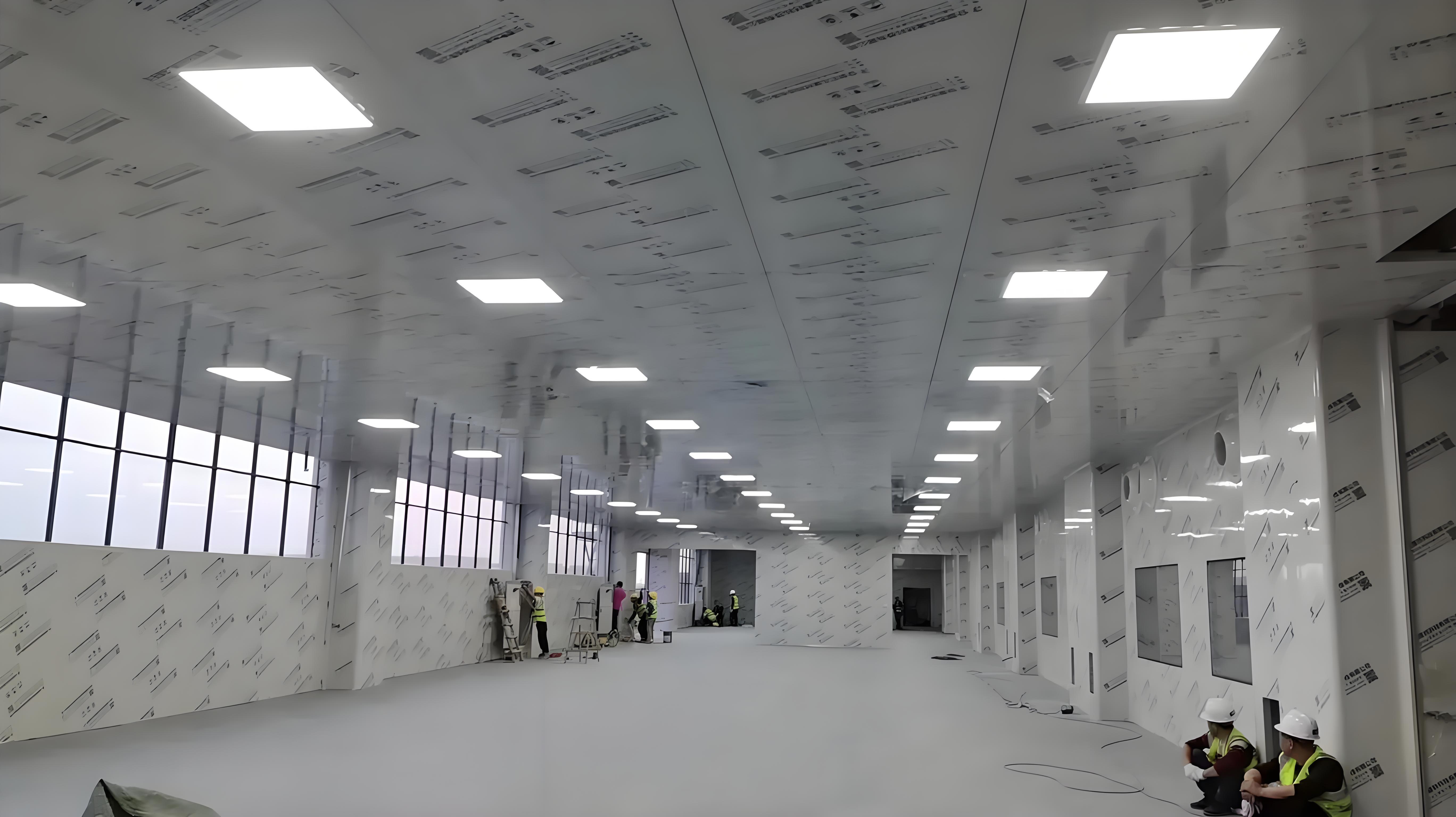 Marking process for clean room installation