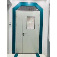 China Clean Room Asymmetric Double Leaf Metal Door , Powder Coated Hospital Steel Door for sale