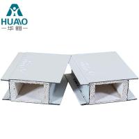 China Clean Room Handmade Rock Wool Sandwich Panels With Fire Protection for sale