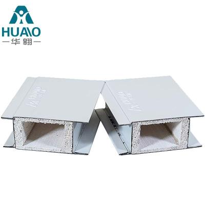 China Clean Room Handmade Rock Wool Sandwich Panels With Fire Protection for sale