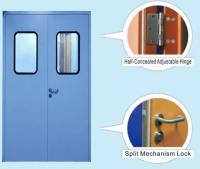 China Dust Free Steel Cleanroom Swing Door , Workshop Double Doors Fireproof Customized for sale