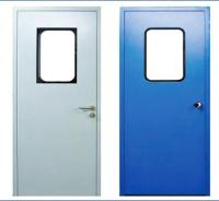 China 50mm Thick Automatic Cleanroom Swing Door Steel Hospital Interior Doors for sale