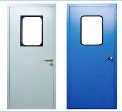 China 50mm Thick Automatic Cleanroom Swing Door Steel Hospital Interior Doors for sale