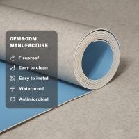China Huaao Waterproof 2mm PVC Vinyl Flooring Roll Plastic Floor for Home Living Room Interior Use 2mm vinyl floor waterproof flooring roll interior floor for sale