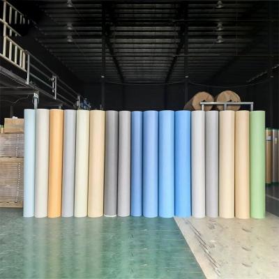 China Huaao Pvc Vinyl Floor Roll Cheap 2mm Homogeneous PVC Linoleum Roll Flooring for Hospital Dancing Room Gym Cleanroom for sale