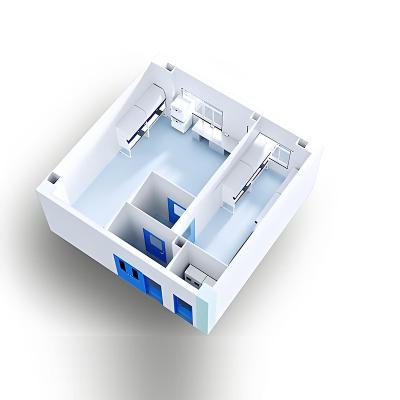 China Huuao Modular System Cleanroom Supplies ISO 8 Clean Room Turnkey Project Professional Prefabricated Clean Rooms Design for sale