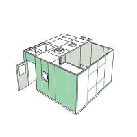 China Huuao Modular Cleanroom Booth for sale