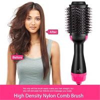 China Hair Care AC 240V PTC Fast Heater Electric Comb Straightener pink 3 In 1 hot Air Hair dryer Brush for sale