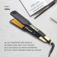 China Flat Dual Voltage MCH Heating Negative Ion Hair Straightener Professional for sale