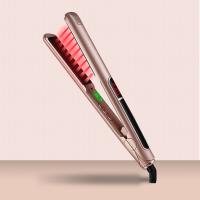 China Fast Heating Portable 90mm AC240V Porcelain Flat Iron For Beach Waves for sale