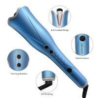 China CE Evenly Heated 220 Degree Self Rotating Curling Iron For Thick Hair for sale