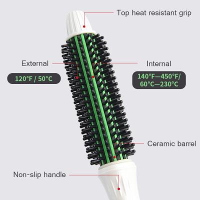 China White Negative Ions PTC Heating 230C Hair Curling Comb For Men for sale