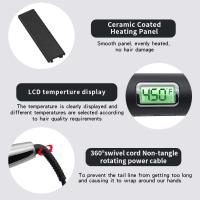 China Home Use 45W LCD Flat Ceramic Coated Hair Straightner For Men for sale