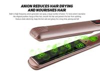 China MCH Professional 2 In 1 LCD Hair Straightener Infrared Flat Iron for sale