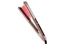 China MCH Professional 2 In 1 LCD Hair Straightener Infrared Flat Iron for sale
