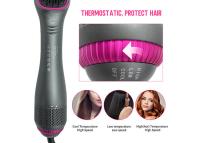 China FCC Approval 300mm Hair Dryer Brush , Electric Straightening Brush for sale
