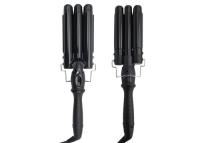 China Black Titanium Ceramic 25mm Barrel Curling Wand , Travel Professional Curling Iron for sale