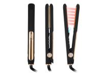 China Tourmaline Ceramic 2 In 1 Flat Iron wet to dry Hair Styler Straightener for sale