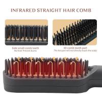 China OEM Infrared 120 - 240V Dual Voltage Hair Straightener Brush For Women for sale