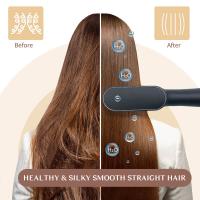 China OEM Infrared 120 - 240V Dual Voltage Hair Straightener Brush For Women for sale