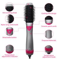 China FCC 110 - 240V 5 In 1 Interchangeable Hair Dryer Brush Styling Hair Brush for sale