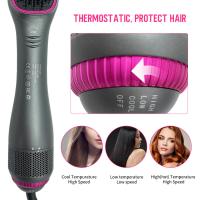 China 3 Temperature Setting 360 Degree Cord 50cm Hair Dryer Brush Professional for sale