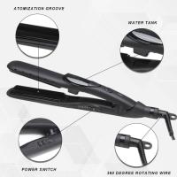 China CE / ROHS / FCC Professional Steam Hair Straightener Fast PTC Heating Flat Iron for sale