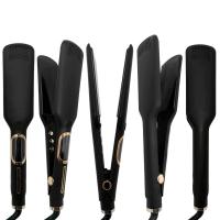 China 2 in 1 Hair Straightening With Ceramic LCD Adjustable Temperature Flat Iron for sale
